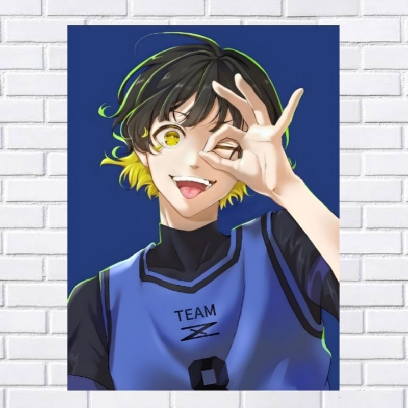 Blue Lock - Quadro Decorativo MDF - 19x27 Em Alta Resolução De Imagem ...