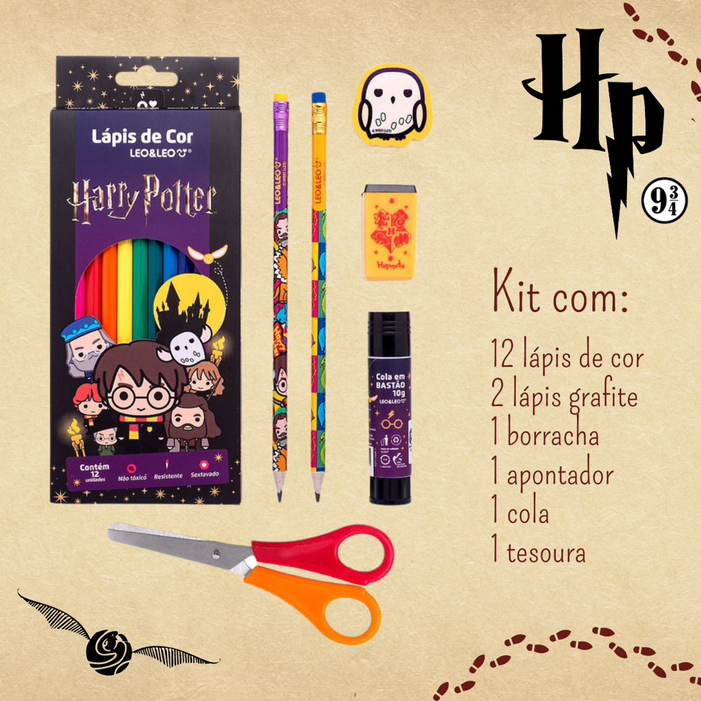 Kit Escolar Harry Potter - LEO&LEO | Shopee Brasil