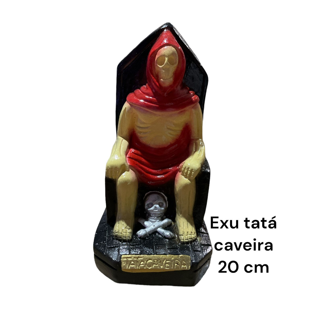 Imagem de Gesso Exu Tata Caveira - Guardião da Morte e das ...