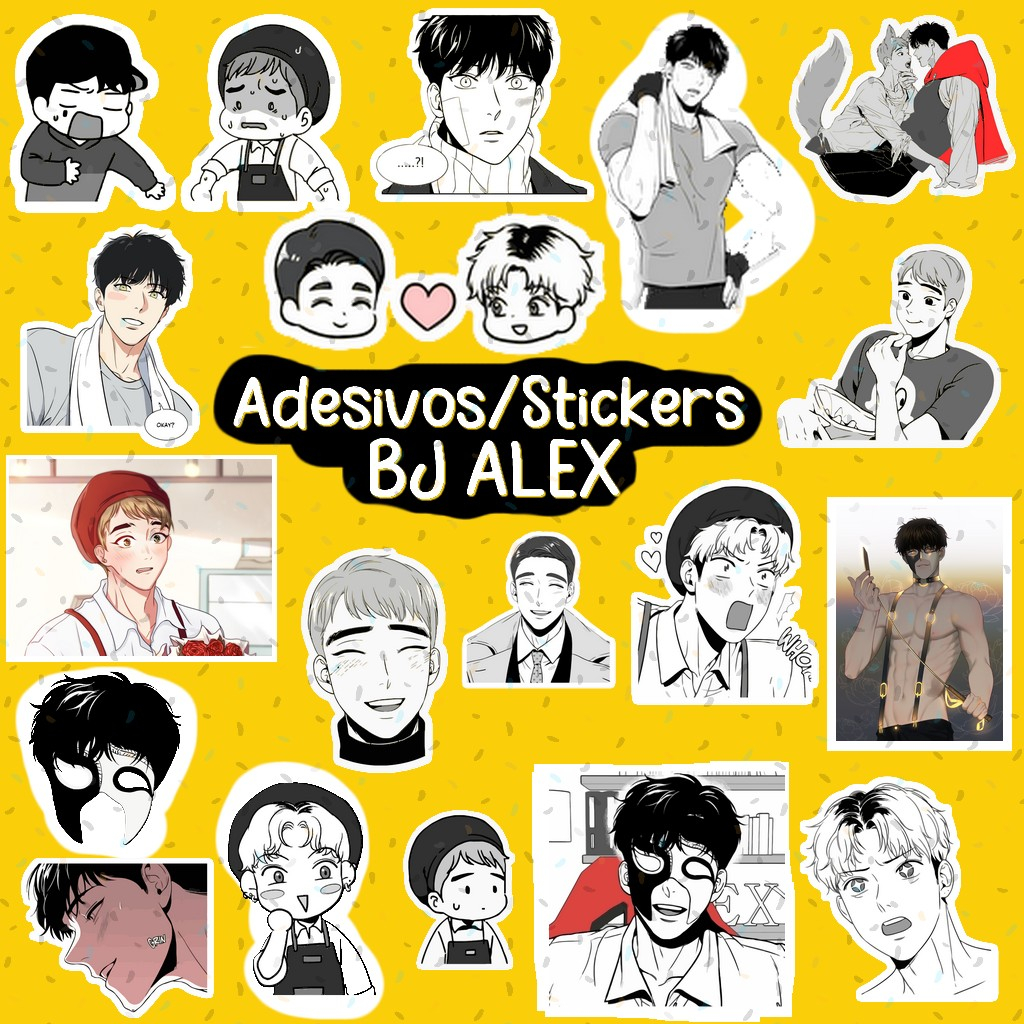 Adesivos Bj Alex yaoi - Stickers até 20 unidades | Shopee Brasil