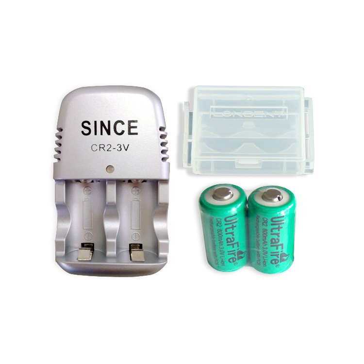 Carregador Bateria+ 2 pilha cr2 800mah 3v Recarregável | Shopee Brasil