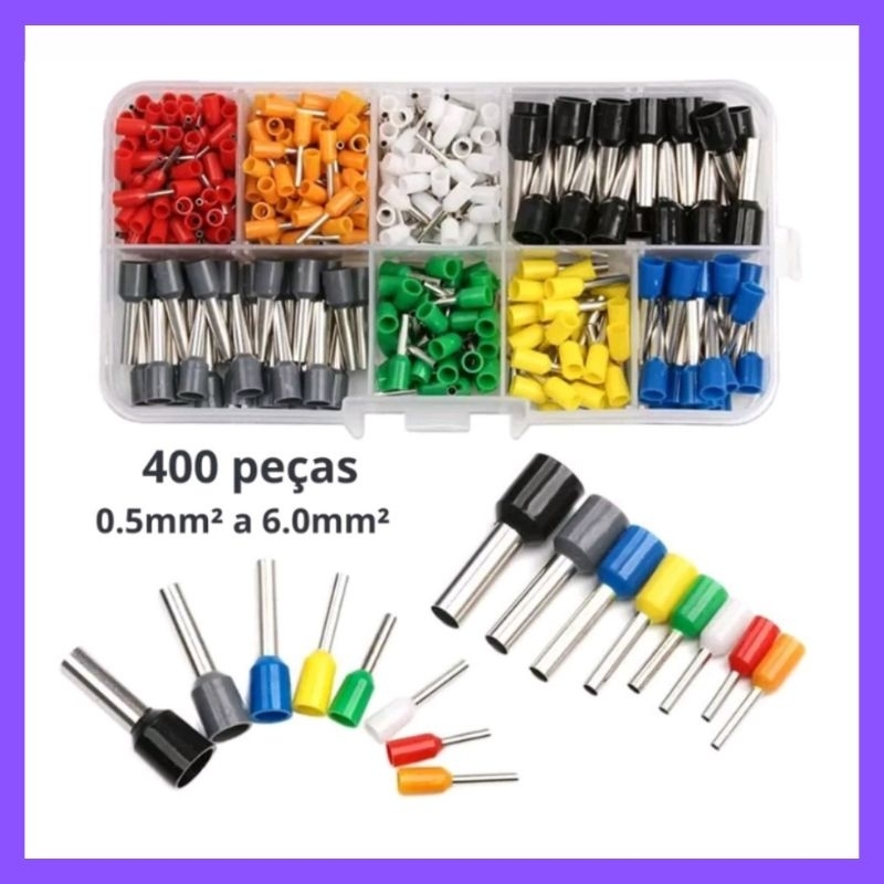 Terminais Elétricos Ilhós. conector de fios com isolamento elétrico ...