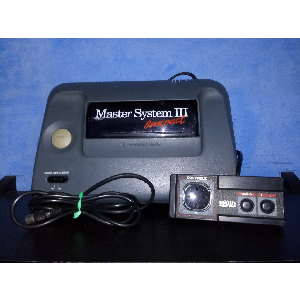Sega Master System III + Cabo RF + Controle Original + Alex Kidd in Miracle World na memoria ...