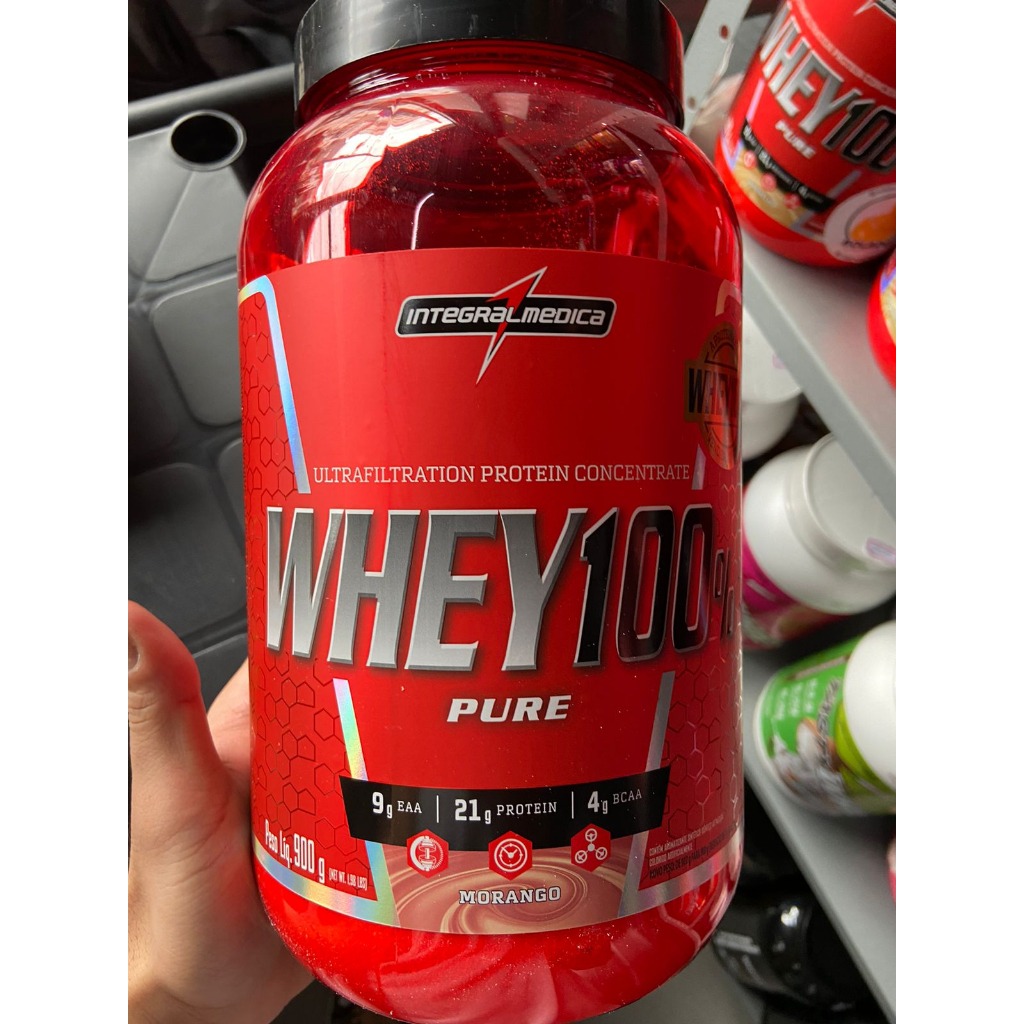 Whey 100% Pure - Integral Medica - Whey Protein Concentrado 900G ...