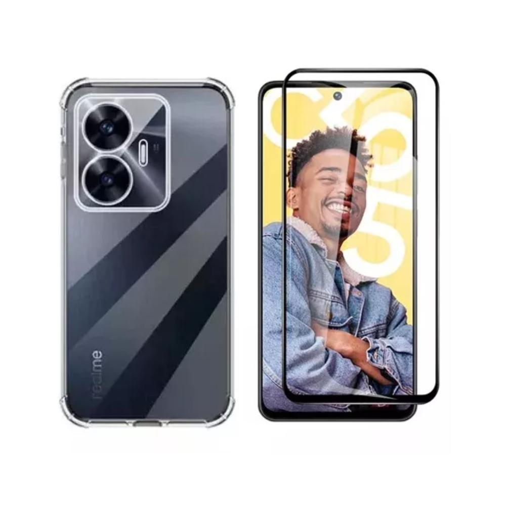 Capa Capinha + Pelicula Vidro 3d Para Realme C55 4g | Shopee Brasil