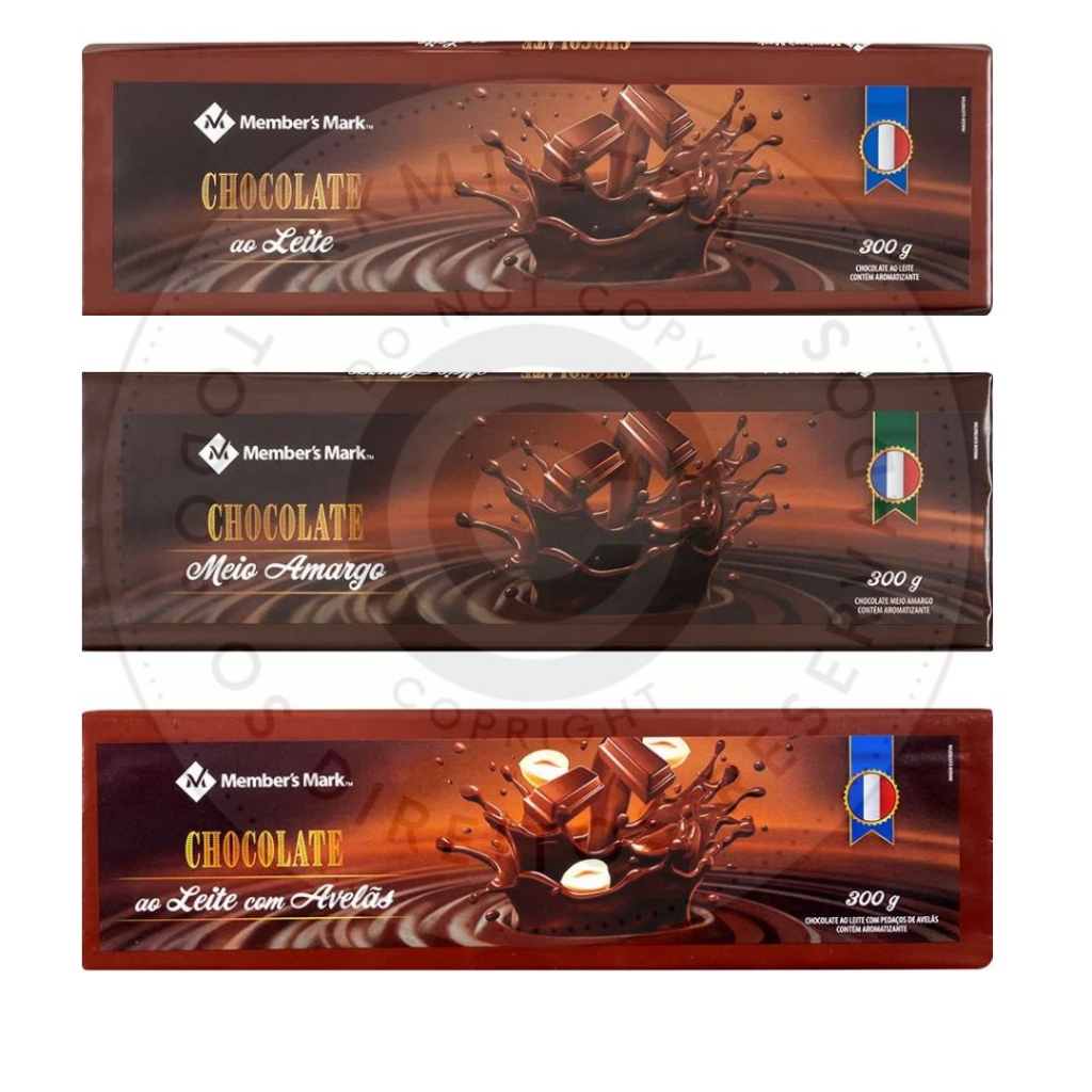 Chocolate Member's Mark 300g Importado França Diversos Sabores | Shopee ...