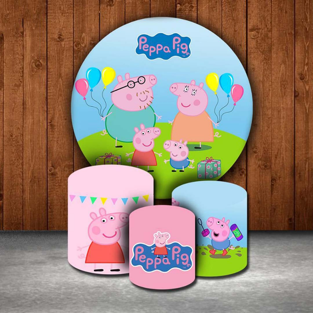 Kit Capa Painel + Trio Capas de Cilindros Sublimado Tema Peppa | Shopee ...