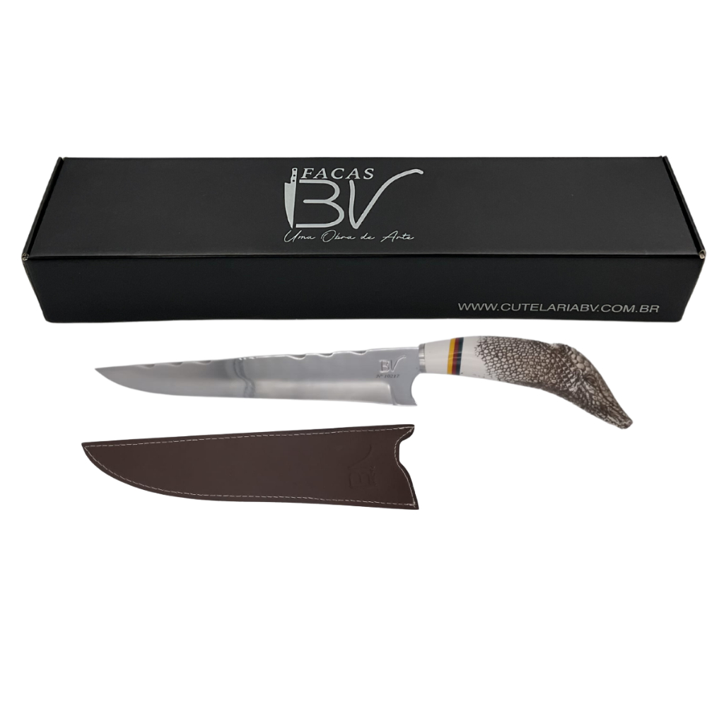 Faca Artesanal Tatu Canastra 10 Pol. Aço Cirúrgico - Facas BV | Shopee ...