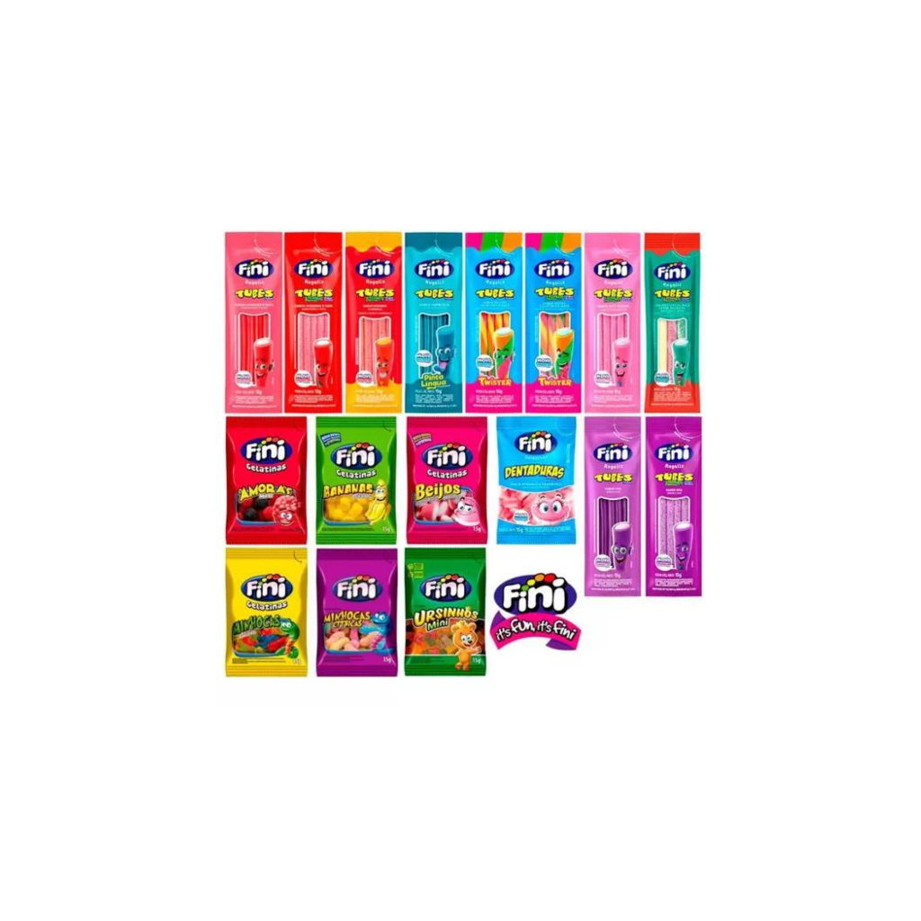 Kit 10 Balas Fini Sortidos 15g | Shopee Brasil