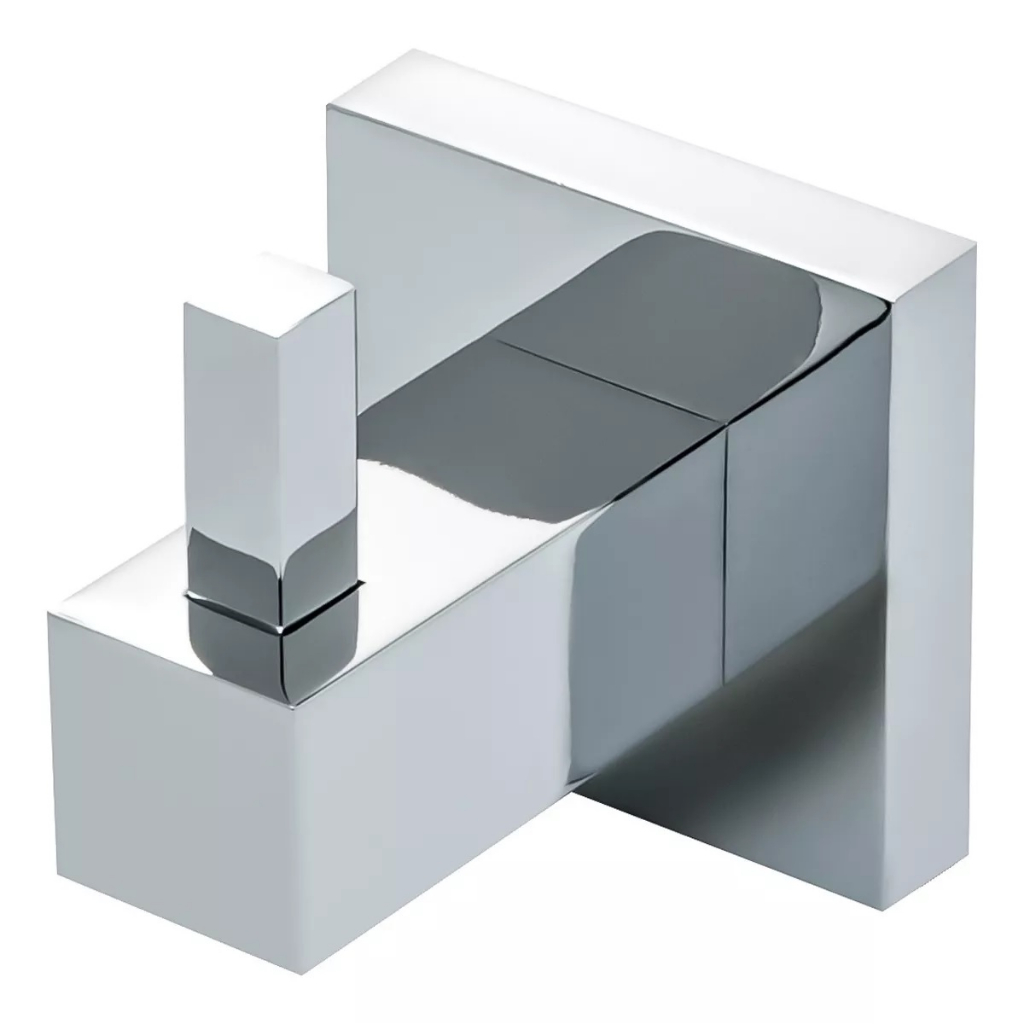 Cabide Cromado Aço Metal Inox - Berlim Gancho Parede Suporte Metal Luxo ...