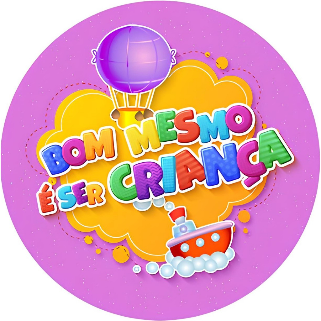 Painel redondo sublimado para festas Tema Dia das Ciranças-08/Bom mesmo ...