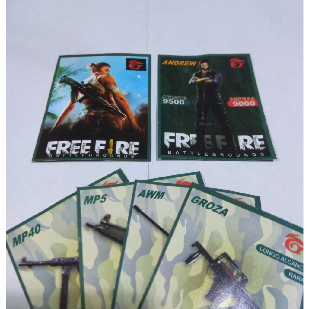 FREE FIRE - Pack com 200 cards/figurinhas (50 pacotinhos) | Shopee Brasil