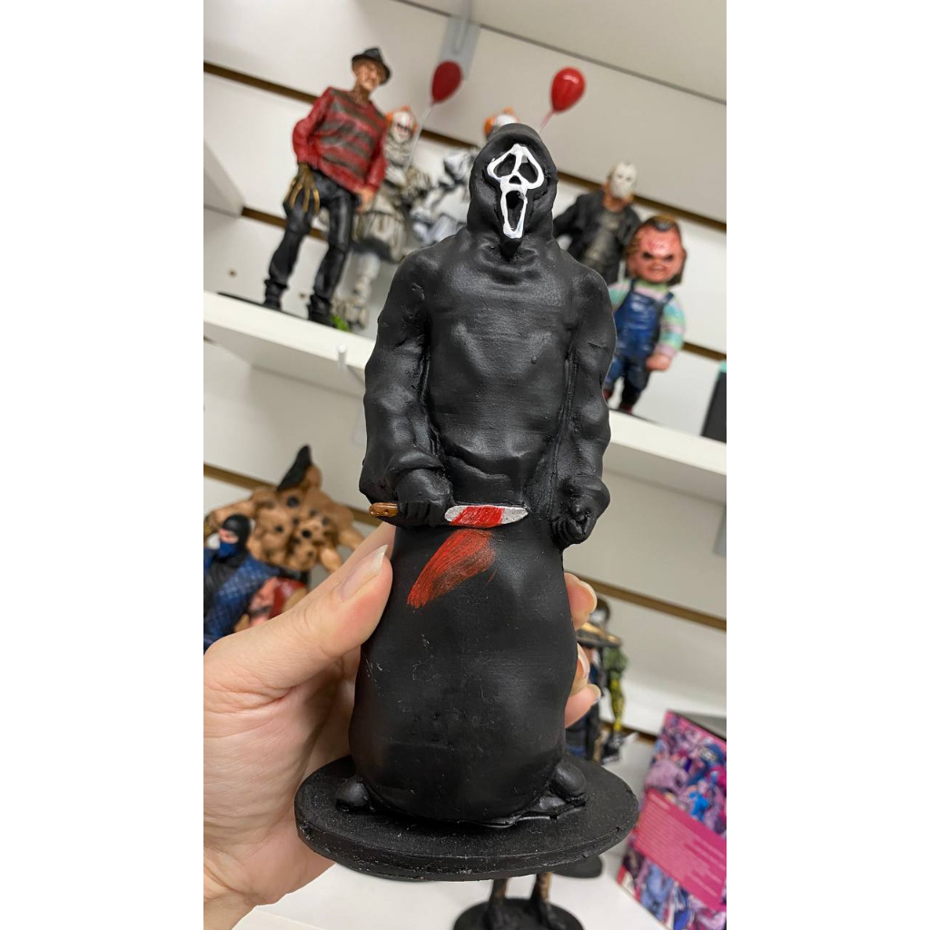 Ghostface Pânico Boneco Colecionável em Resina | Shopee Brasil