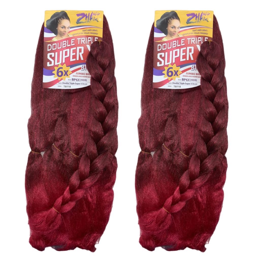 Kit 2 Cabelo Jumbo Cor T8/118 Jumbão SUPER 400 gramas - Jumbo para ...