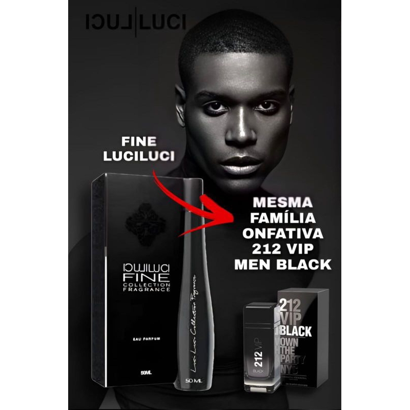 Perfume Fine 65 LuciLuci (212 Vip Black) | Shopee Brasil