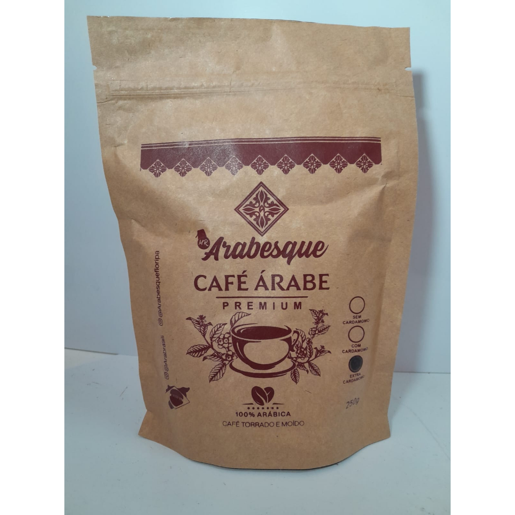 Café Árabe Arabesque extra cardamomo 250g | Shopee Brasil