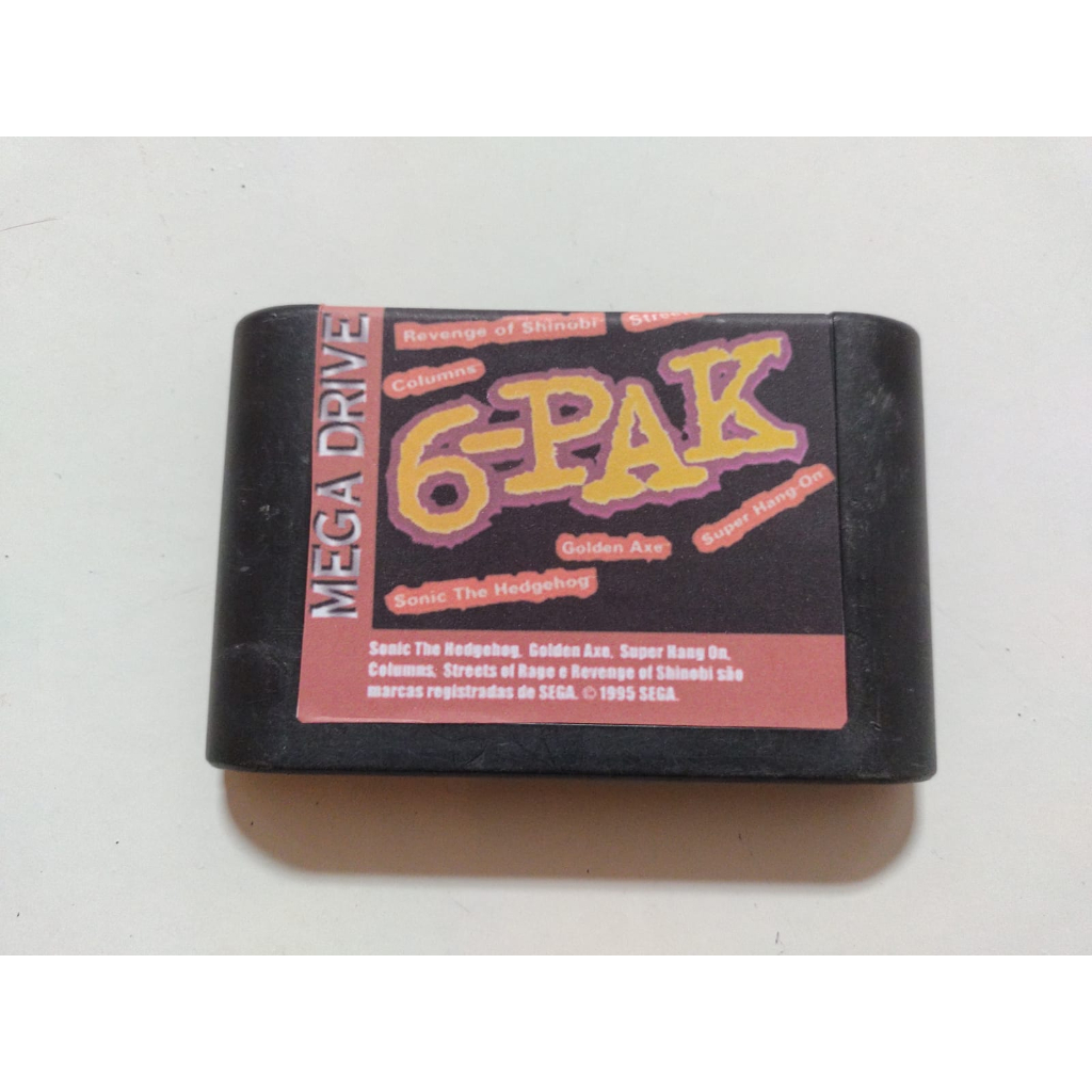Six Pack original para Mega drive relabel e com detalhe - Escorrega o Preço