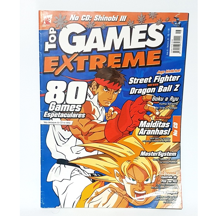 GAME EXTREME NÚMERO 26 REVISTA ANTIGA TOP STREET FIGHTER 80 GAMES ...