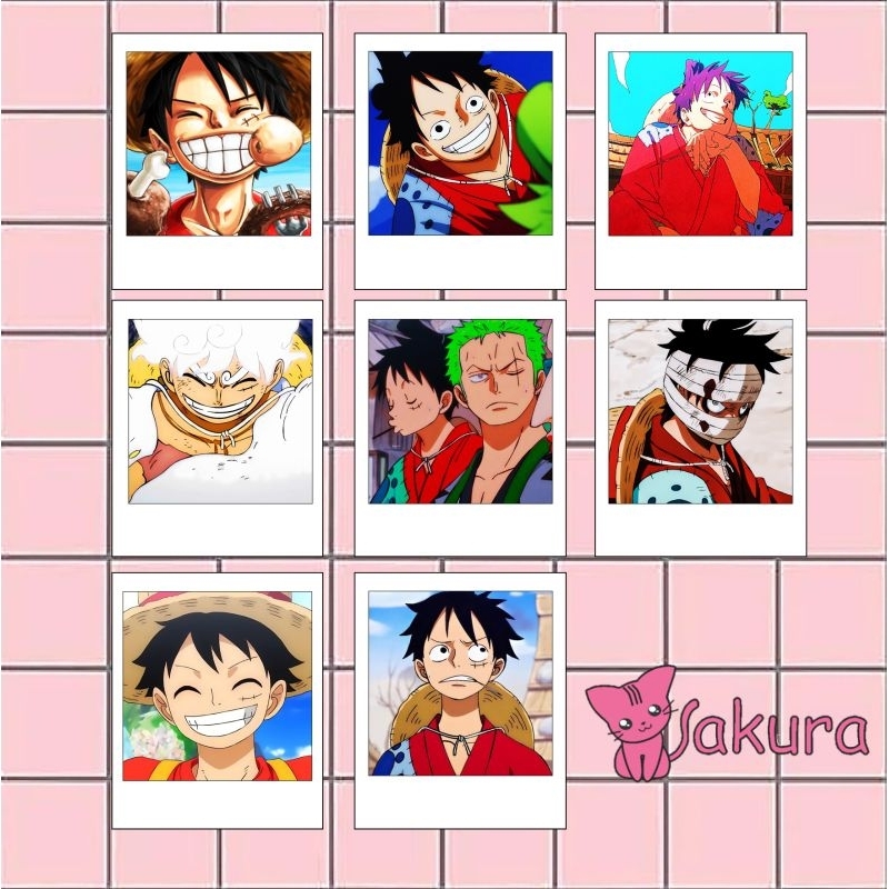One Piece Polaroid Anime Luffy | Shopee Brasil