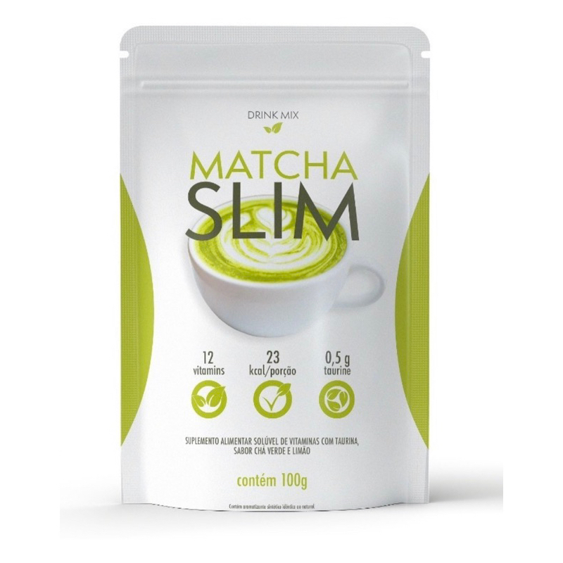Cha Matcha Slim - Drink Mix 100g | Shopee Brasil