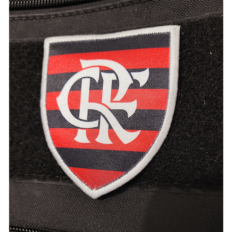 Patch escudo time Flamengo termocolante ou velcro bordado aplique ...