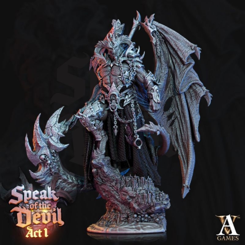 Mephistopheles Príncipe diabo DnD dungeons and dragons 14cm miniatura ...