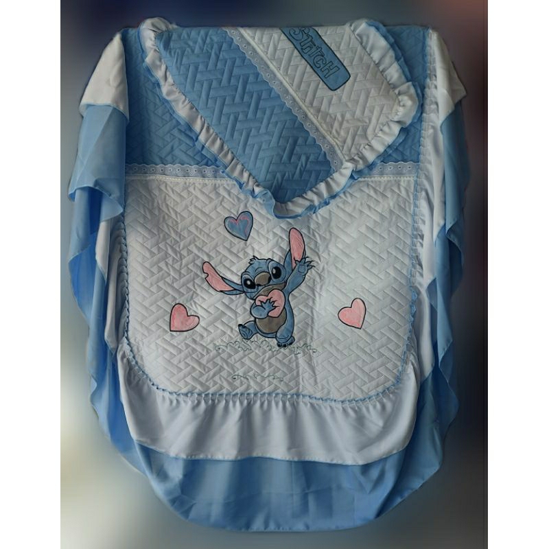 COLCHA SOLTEIRO INFANTIL MATELADA STITCH, MARIE, MASHA E O URSO ...