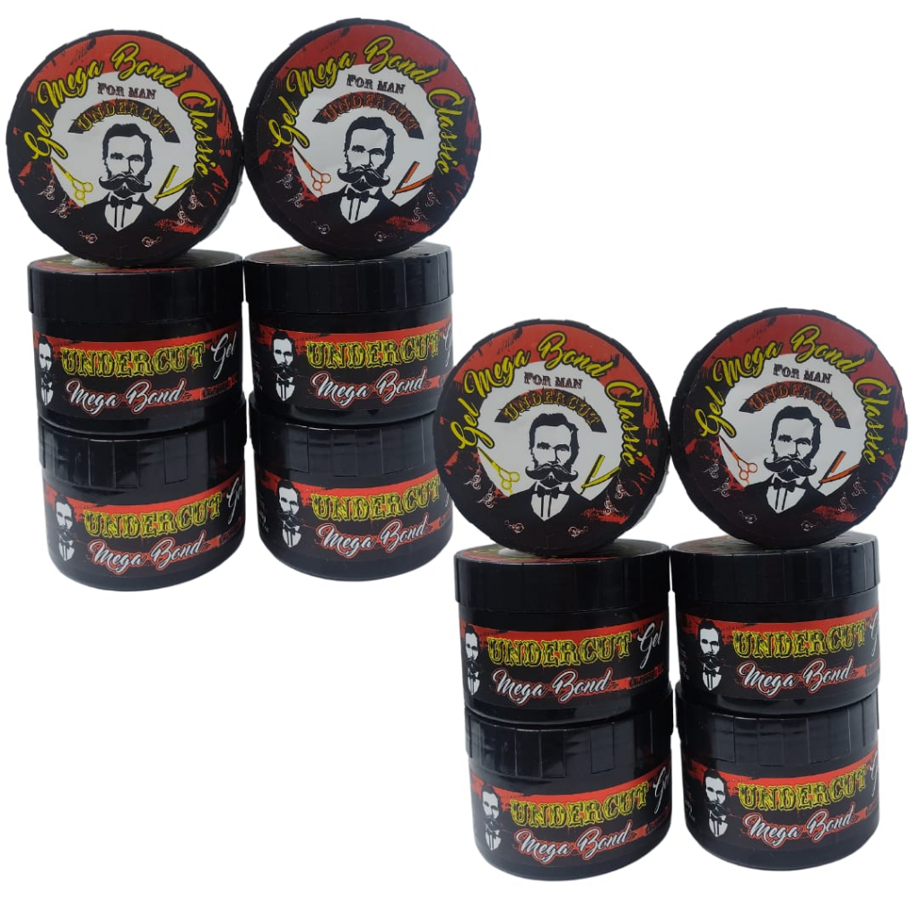12 Gel Cera Undercut Evolution 240g Gel para cabelo Barbearia | Shopee ...