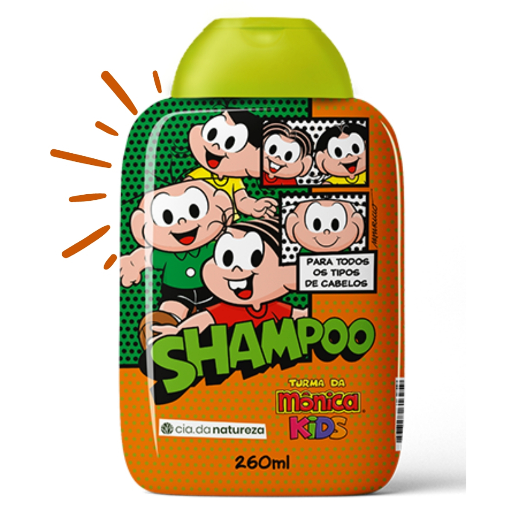Shampoo Infantil Turma da Monica Kids Para Todos Tipos de Cabelos 260ml ...