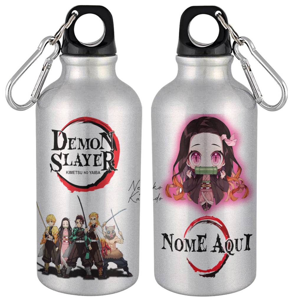 Squeeze Anime Demon Slayer Chibi Garrafa De Alumínio 500ml | Shopee Brasil
