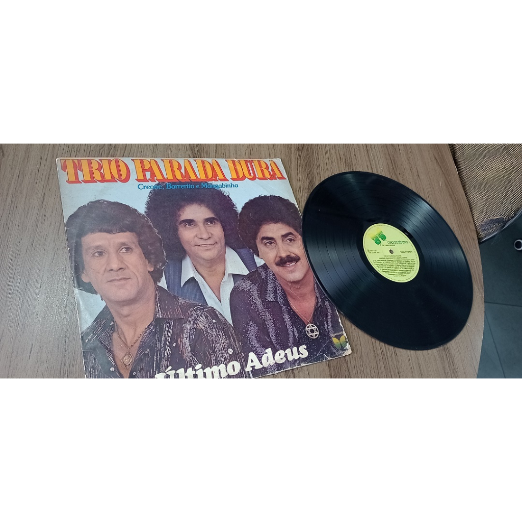 DISCO DE VINIL - LP - TRIO PARADA DURA - ULTIMO ADEUS - ORIGINAL ...