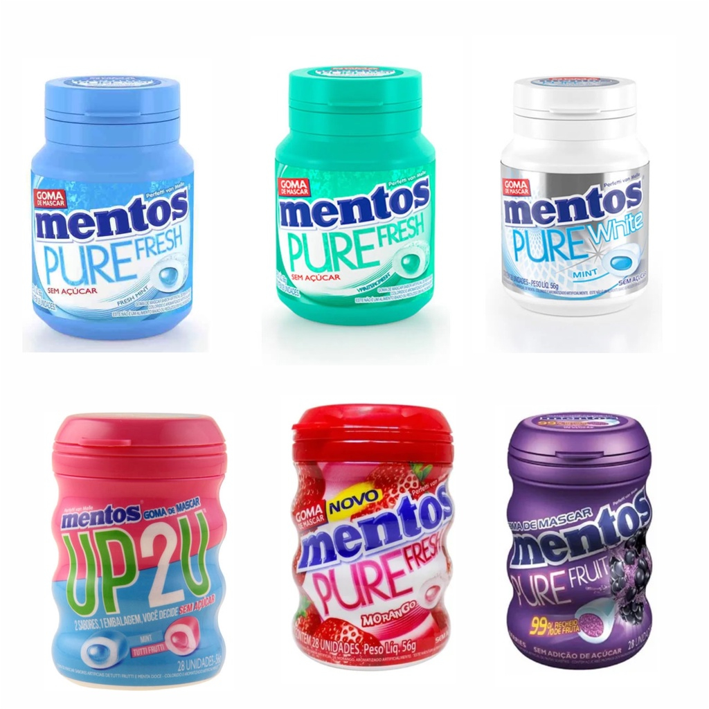 Chiclete mentos mentos garrafa 1 unidade 56g perfetti escolha o sabor ...