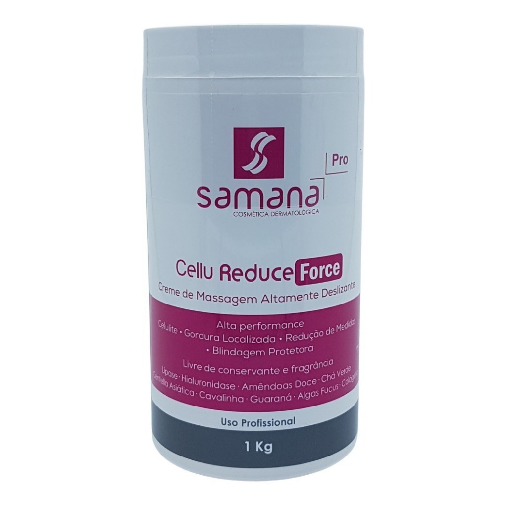 Cellu Reduce Force Creme de Massagem Deslizante 1kg Samana | Shopee Brasil