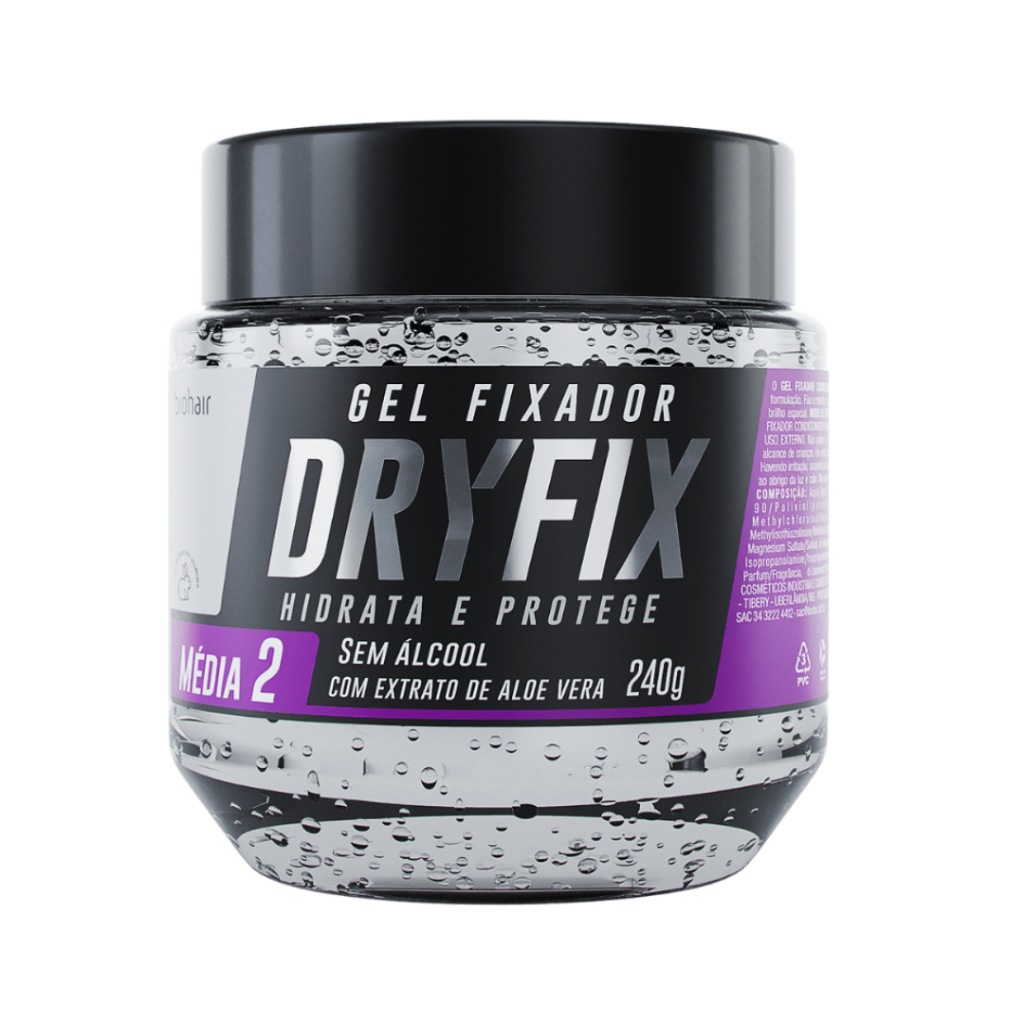 Gel de Cabelo Fixador DryFix Hidrata e Protege Pote 240gr | Shopee Brasil