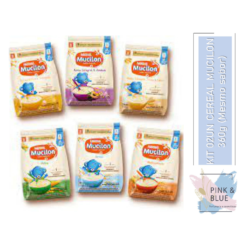 Kit 02un Cereal Infantil Mucilon 360g Nestle (Escolha o sabor) | Shopee Brasil