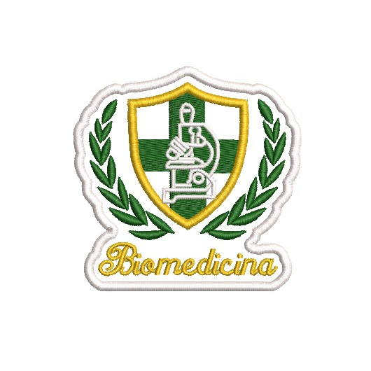 Patch Bordado Termocolante - Biomedicina Ramos | Shopee Brasil