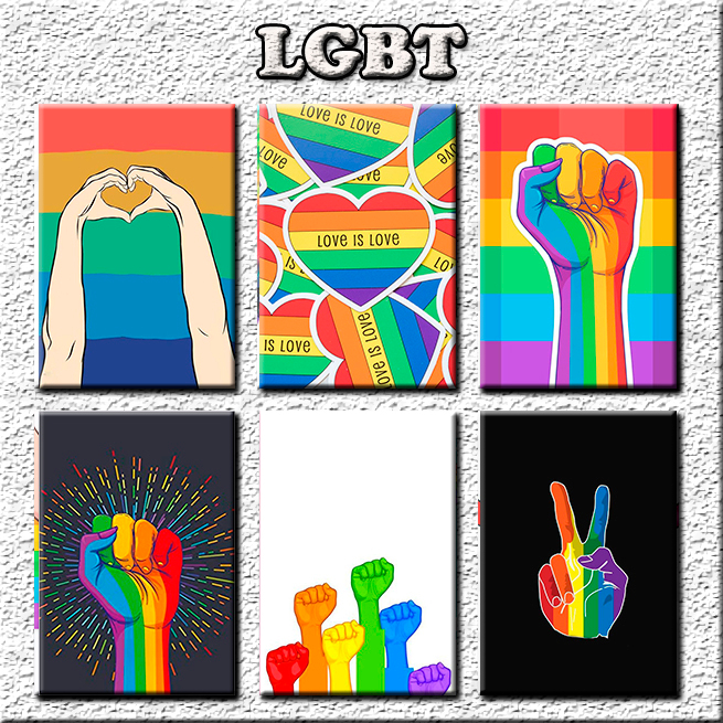 Placas Decorativas MDF LGBT Orgulho Gay Bandeira Gaylife Decorativos ...
