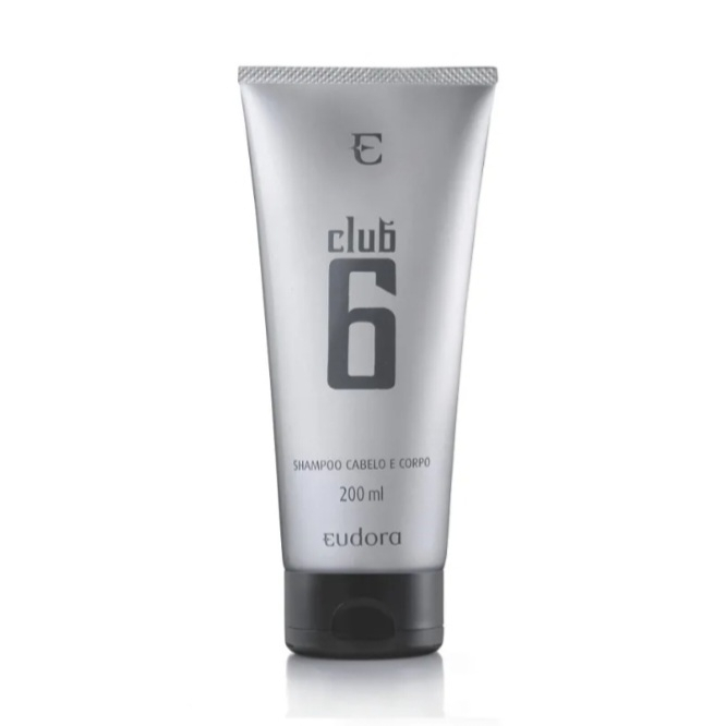 Shampoo Masculino Cabelo e Corpo Eudora Club 6 200ml | Shopee Brasil