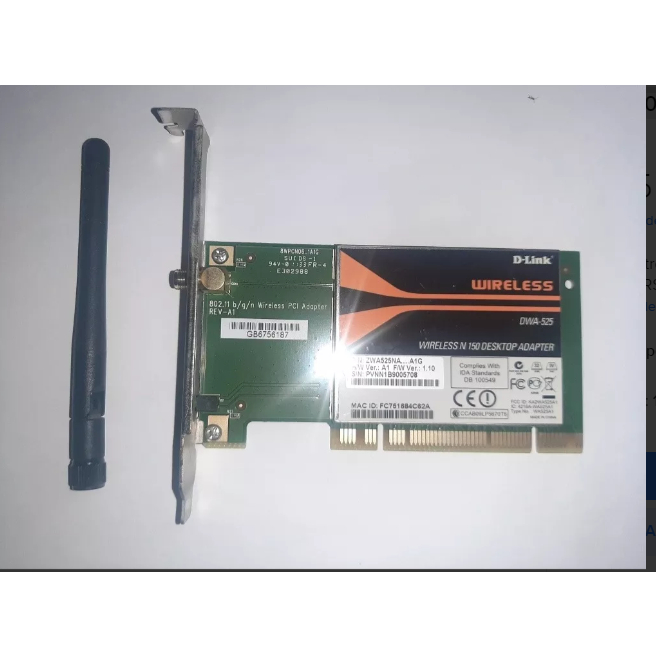 Placa De Rede D-link Wireless N150 Mbps Dwa 525 | Shopee Brasil