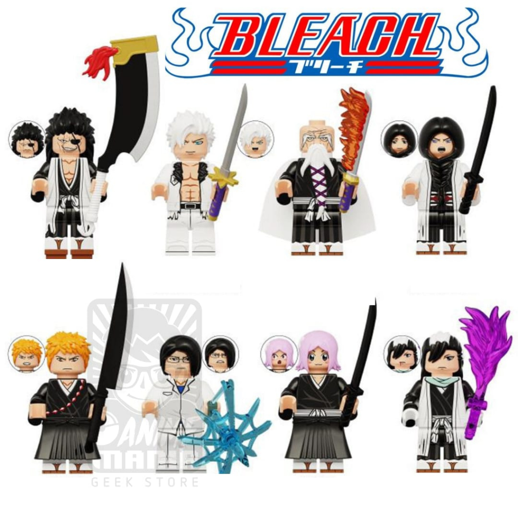 Lego Bleach Anime Ichigo Zanpakutou Blocos de Montar Minifiguras ...