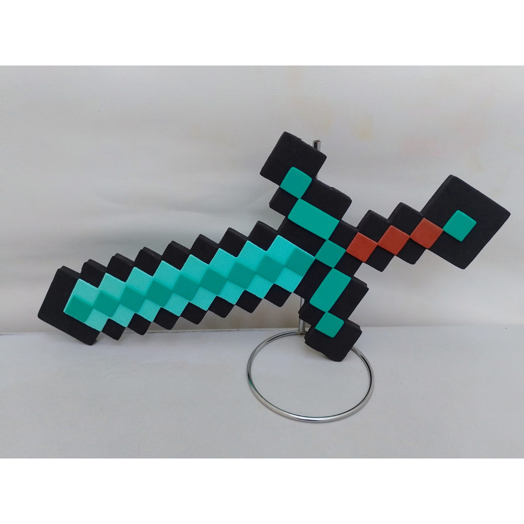 Espada Minecraft De Diamante Diamond Pickaxe And Sword Minecraft