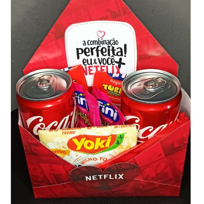 CARTA ENVELOPE PRESENTE PARA NAMORADOS COM COCA COLA E GULOSEIMAS ...