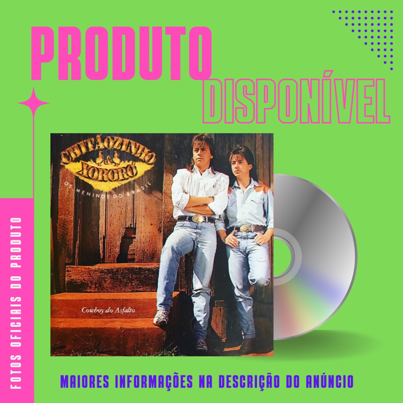 CD CHITÃOZINHO E XORORÓ - COWBOY DO ASFALTO (1° PRIMEIRA TIRAGEM) | Shopee Brasil
