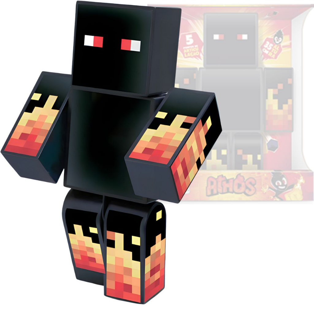 Boneco Athos Minecraft Do Youtube Articulado Games Skin | Shopee Brasil