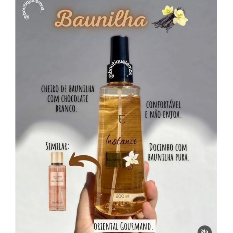 Body splash Baunilha Instance 200ml Eudora | Shopee Brasil