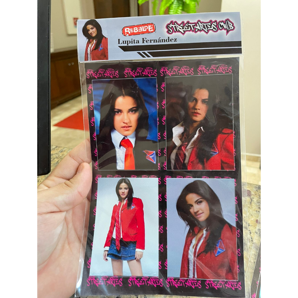 Cartela de adesivos Lupita RBD REBELDE Maite Perroni | Shopee Brasil