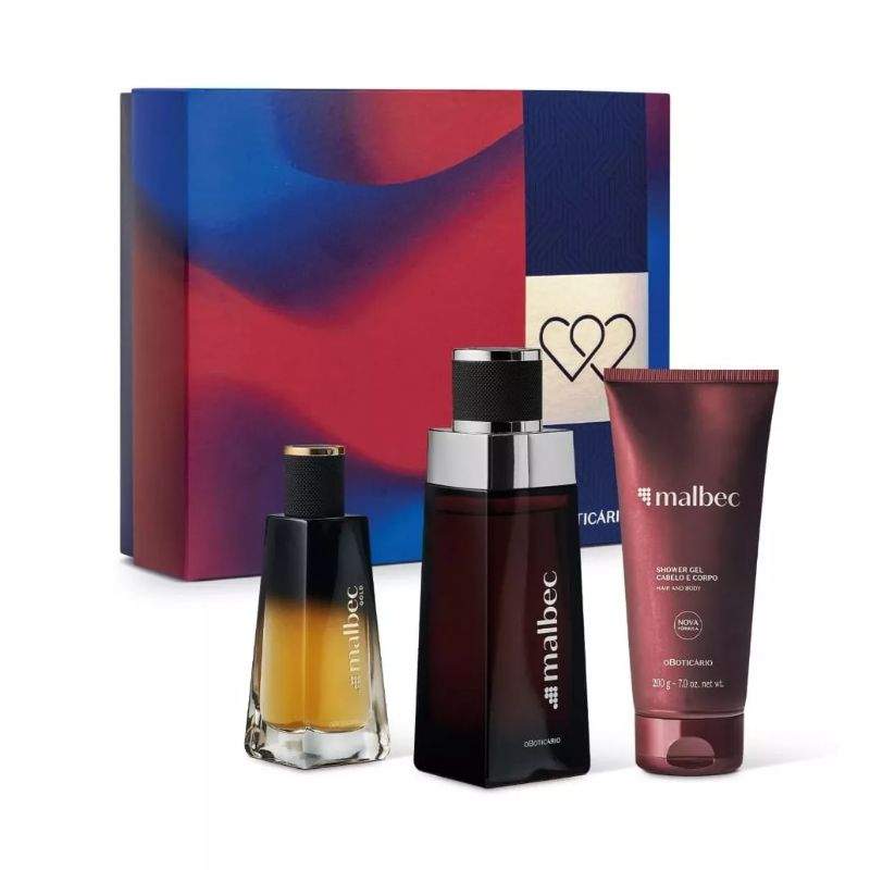 kit presente malbec (3 itens) oboticário | Shopee Brasil