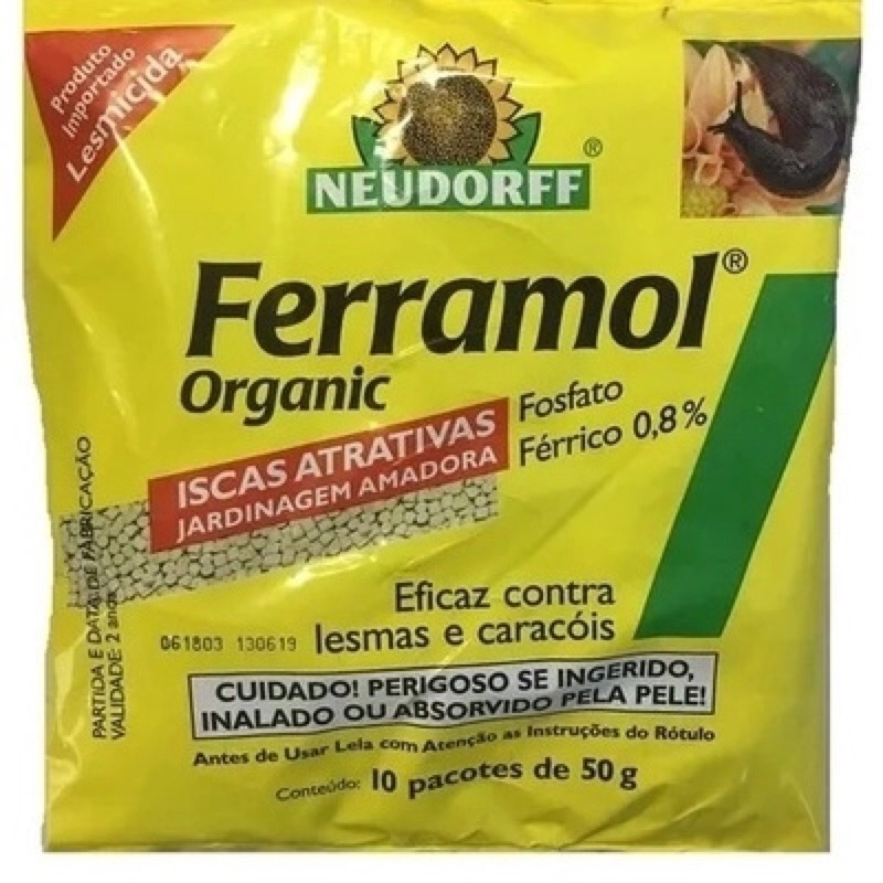 Lesmicida Ferramol Orgânico 500g | Shopee Brasil
