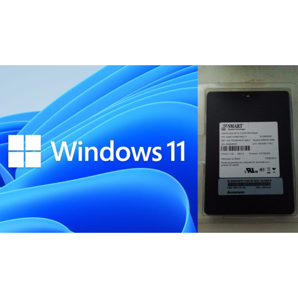SSD 256gb Smart Technologies LENOVO com Windows 11 para Notebook ...