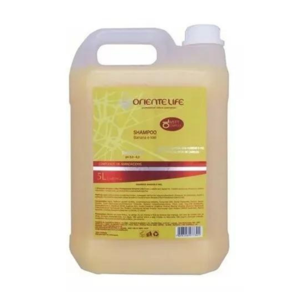 Shampoo Banana e Mel 5L Oriente Life | Shopee Brasil